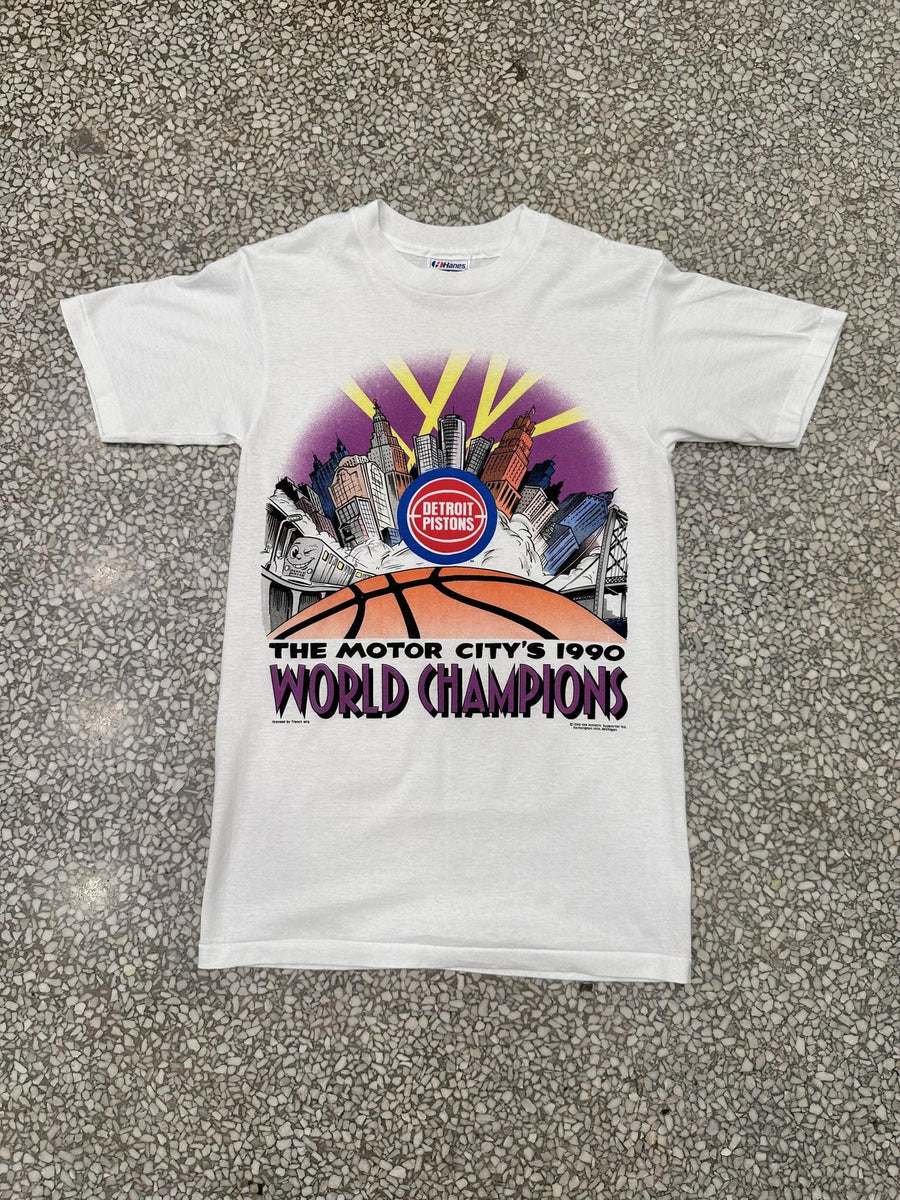 Detroit Pistons Vintage 1990 The Motor City's World Champions City Sky ...