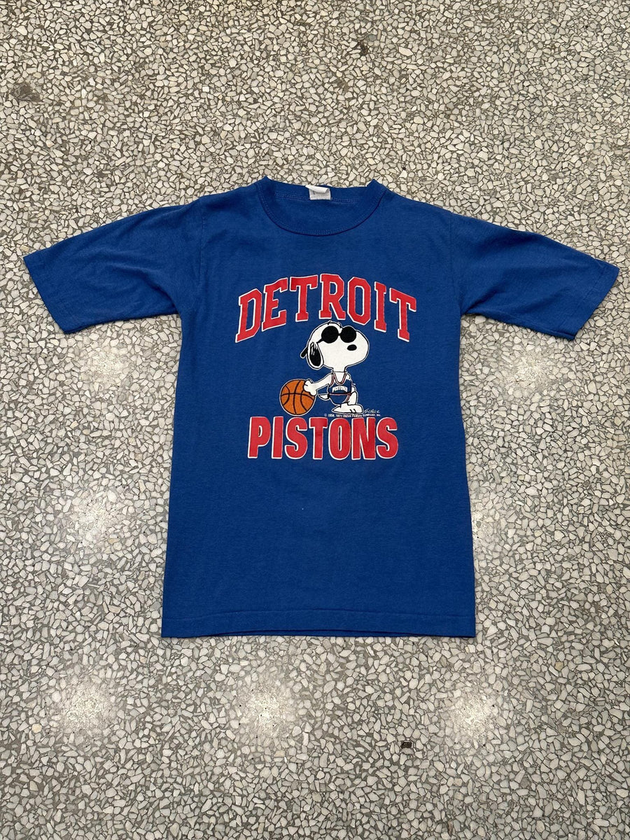 Detroit Pistons Vintage 80s Snoopy Tee Blue – ABC Vintage