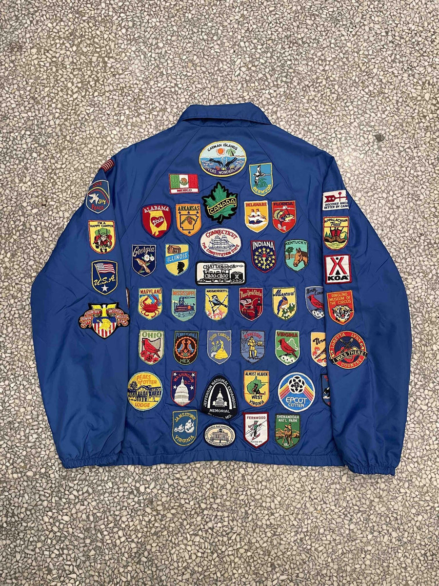 Travel Tourist Souvenir Patches All Over Vintage 80s Coach Jacket – ABC ...